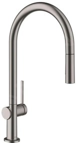 Hansgrohe M54, dřezová baterie Talis s výsuvnou sprškou, kartáčovaný černý chrom, HAN-72800340