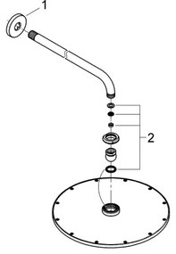 GROHE 26066GN0 - Hlavová sprcha RAINSHOWER COSMOPOLITAN 310 380 mm zlatá