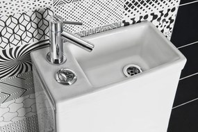Aqualine Aqualine, HYGIE WC kombi s umyvadélkem, zadní/spodní odpad, bílá, PB104W
