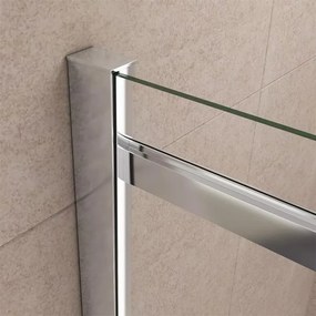 BPS-koupelny Posuvné sprchové dveře HYD-PD1295 120 cm chrom/transparent pro instalaci do niky