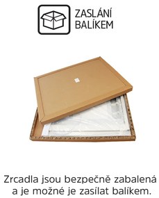 Mereo zrcadlo hranaté 60 x 80 cm LED osvětlení CN171S