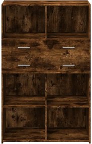Skříň highboard kouřový dub 80 x 42,5 x 124 cm kompozitní dřevo 3281389