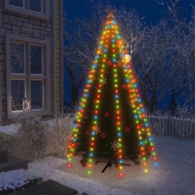 Světelná síť na vánoční stromek 250 barevných LED diod 250 cm 328887