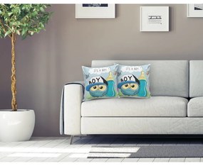 Dětský povlak na polštář 43x43 cm Boy Owl – Mila Home