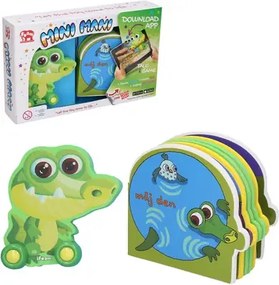 Mini Mani Krokodýl / Interaktivní hračka / pěna a plast / kniha s apli
