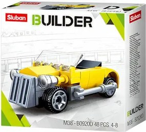 Sluban Builder M38-B0920D Žlutý kabriolet / LEGO - kompatibilní / Poče