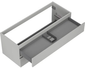 Mexen Orio, koupelnová skříňka 120 cm, 2 zásuvky, šedá matná, 91A10-12047-2-BFF62