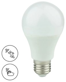 LED žárovka E27 teplá 2700k 9w 820 lm pohybový senzor