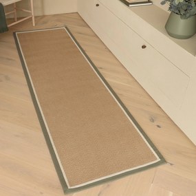 Tribeca Design Kusový koberec Woodkid Herringbone Khaki Rozměry: 68x240 cm