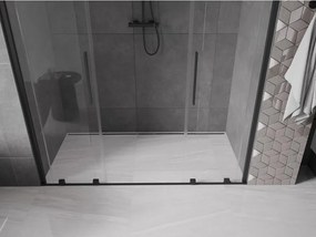 Mexen Velar Duo posuvné sprchové dveře 180 cm, transparentní, černé - 871-180-000-02-70