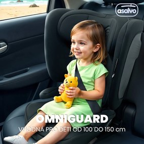 Asalvo OMNIGUARD iSize sklápěcí autosedačka 100-150, black