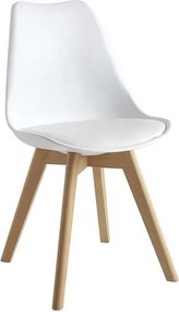 TRENDIE Jídelní židle JULIE bílá - skandinávský styl