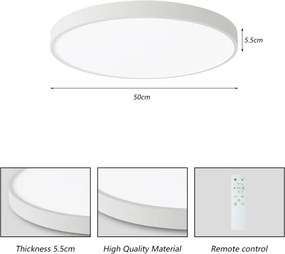 Brilagi-LED Stmívatelné svítidlo POOL SMART LED/60W/230V 50 cm Wi-Fi Tuya+DO bíl