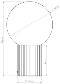 Sollux SL.1756 - Stolní lampa HALO 1xG9/8W/230V pr. 12 cm růžová
