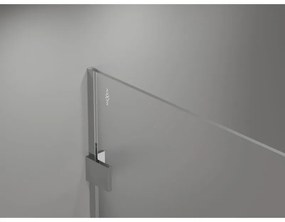 Mexen Lunar sprchová stěna pravá 130 x 200 cm, 8mm čiré sklo, chromová, 830-130-000-01-00-P