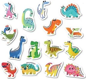 DODO Magnetická hra Dinosauři / Magnetky s názvy dinosaurů