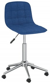 3086868 vidaXL Otočná kancelářská židle modrá textil