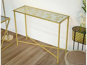Designová konzole Jahmisey 100 cm zlatá