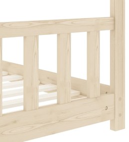 Rám dětské postele masivní borovice 70 x 140 cm - Default Title