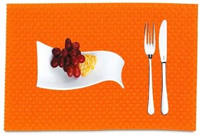 KELA Prostírání PLATO, polyvinyl, oranžové 45x30cm KL-11367