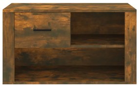 Botník kouřový dub 80 x 35 x 45 cm kompozitní dřevo - Default Title