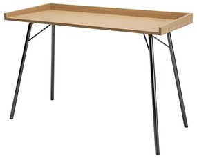 Pracovní stůl s deskou v dubovém dekoru 52x115 cm Rayburn – Woodman