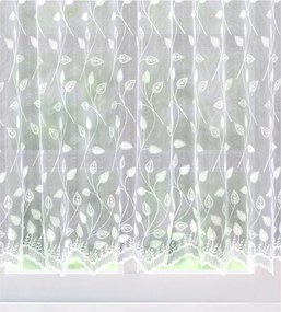 Záclona markizeta, Linda vitrážka metráž, bílá 40 cm