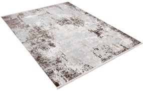 Béžovo-šedý vintage designový koberec