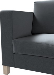 Potah na pohovku IKEA  Karlanda 3-místná nerozkládací, krátký barva šedá látka sametová