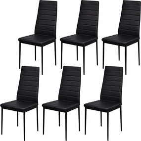 Sedmidílný jídelní set černý 242987