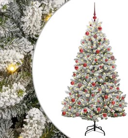 Umělý vánoční stromeček 180 cm 300 LED Teplá bílá PVC a ocel 3395748