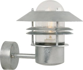 NOR 25011031 Venkovní nástěnné svítidlo Blokhus 1x60W E27 galvanizovaná čirá - NORDLUX