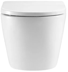 Mereo Mereo, WC závěsné kapotované, tiché splachování, RIMLESS, 495x360x370, keramické, vč. sedátka CSS115SN, VSD82T2