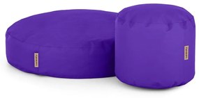 SakyPaky set - sedací vak Žiži a taburet fialová