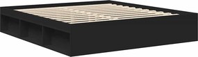 Rám postele černý 180 x 200 cm Super King Size 3203881