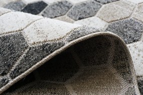 BE Koberec Lagos 1675 BEIGE - béžový šedý černý obdélníkový Rozměr: 60x100 cm