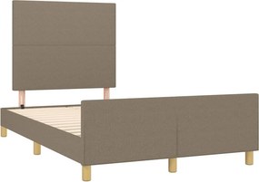 Rám postele bez matrace taupe 120 x 200 cm textil 3124883