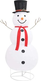 vidaXL Dekorativní vánoční sněhulák s LED luxusní tkanina 180 cm [329762]