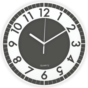Postershop Nástěnné hodiny: Moderní (tmavě šedá) - 30 cm