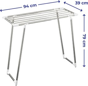 Sušák na prádlo do sprchového koutu, malý, šedý