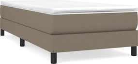 Box spring postel s matrací taupe 80x200 cm textil 3144033