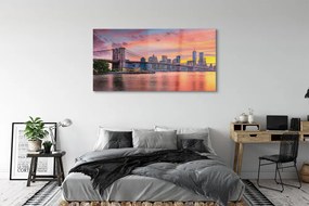 akrylový obraz most sunrise 140x70 cm