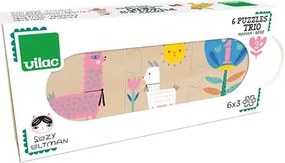 Vilac Dřevěné puzzle maminka a mládě / od 2 let