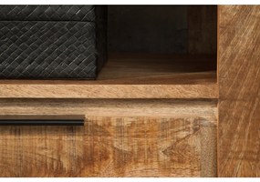 Massive home | TV stolek z mangového dřeva Iron craft 170 cm