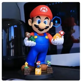 Velká figurka ze hry Mario - MIX Varianta: Mario + postavičky a kostky 32 cm