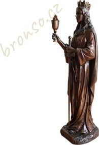 Soška svaté Barbory – křesťanská dekorace, symbol víry a ochrany, Veronese WU76757A4