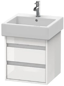 Duravit Ketho - Umyvadlová skříňka 48x45x44 cm, 2 zásuvky, lesklá bílá KT663502222
