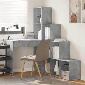 Rohový psací stůl Betonově šedá 101,5 x 149,5 x 149,5 cm 3337244