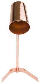 Stolní lampa, kov / rose gold, FABEL