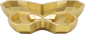 Dekorativní odkládací miska Butterfly 20,5 cm zlatá